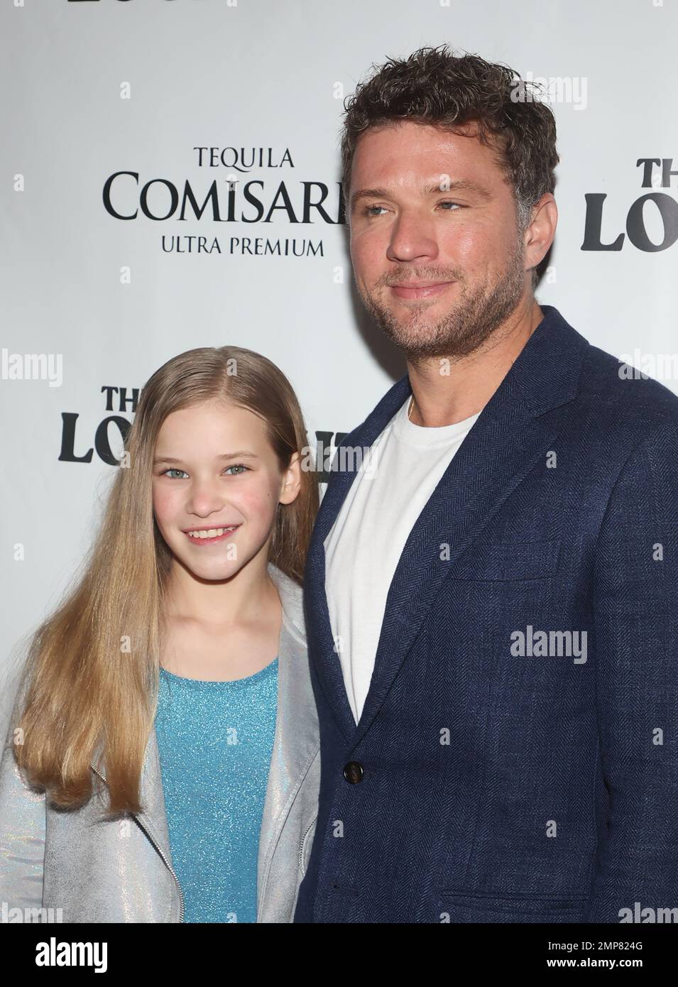 BEVERLY HILLS, CA - JANUARY 30: Madeleine Guilbot,Ryan Phillippe at the ...