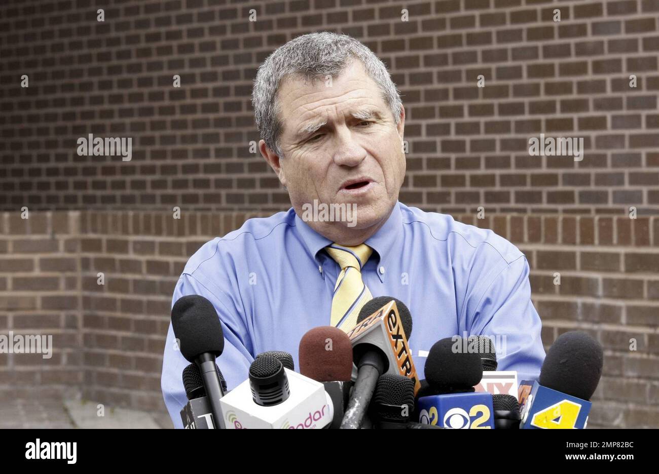 Los Angeles County Sheriff's Department spokesman Steve Whitemore holds ...