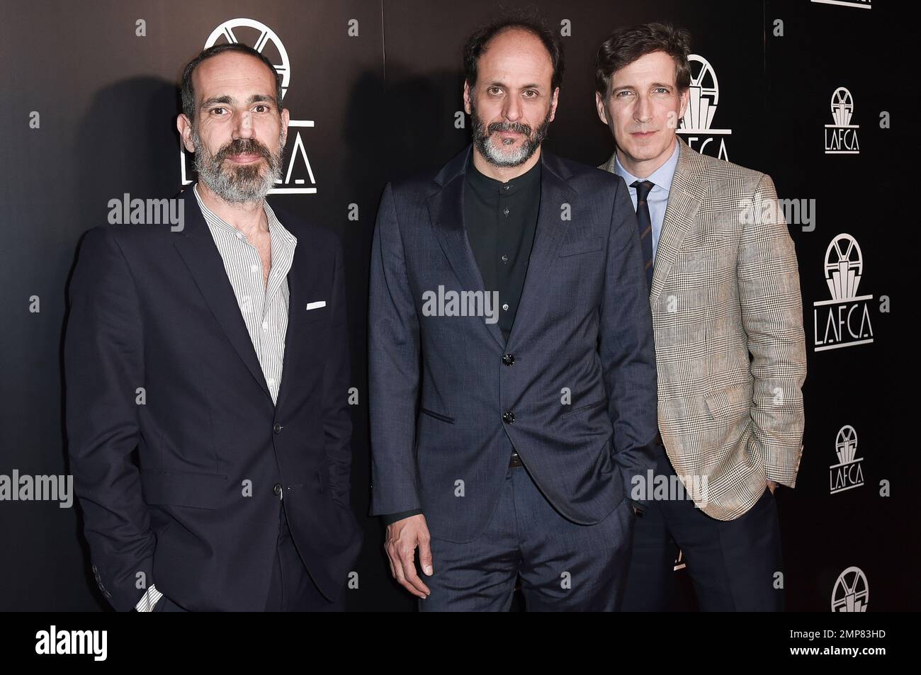 Marco Morabito, from left, Luca Guadagnino and Peter Spears attend the ...