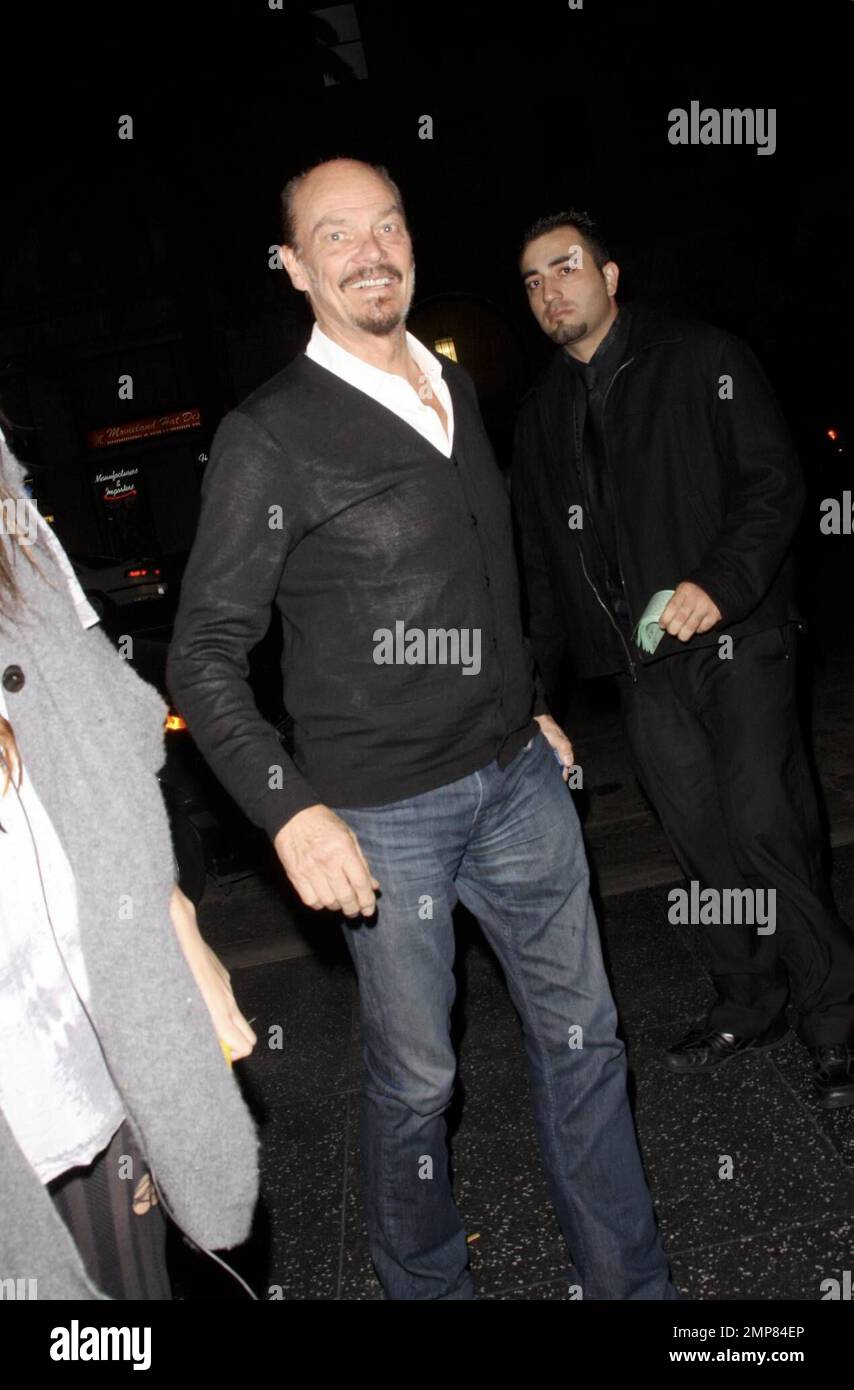 Exclusive!! British artist Alan Aldridge leaves the restaurant Katsuya. Aldridge gained fame ...