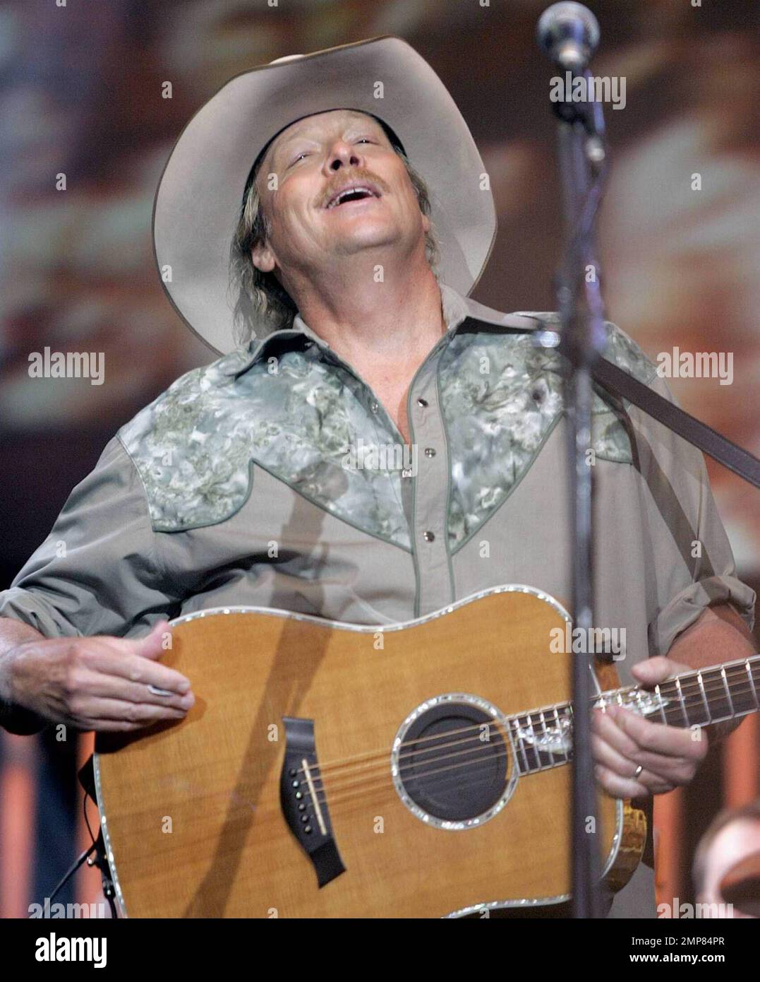 Country music superstar Alan Jackson performs live in concert at ...