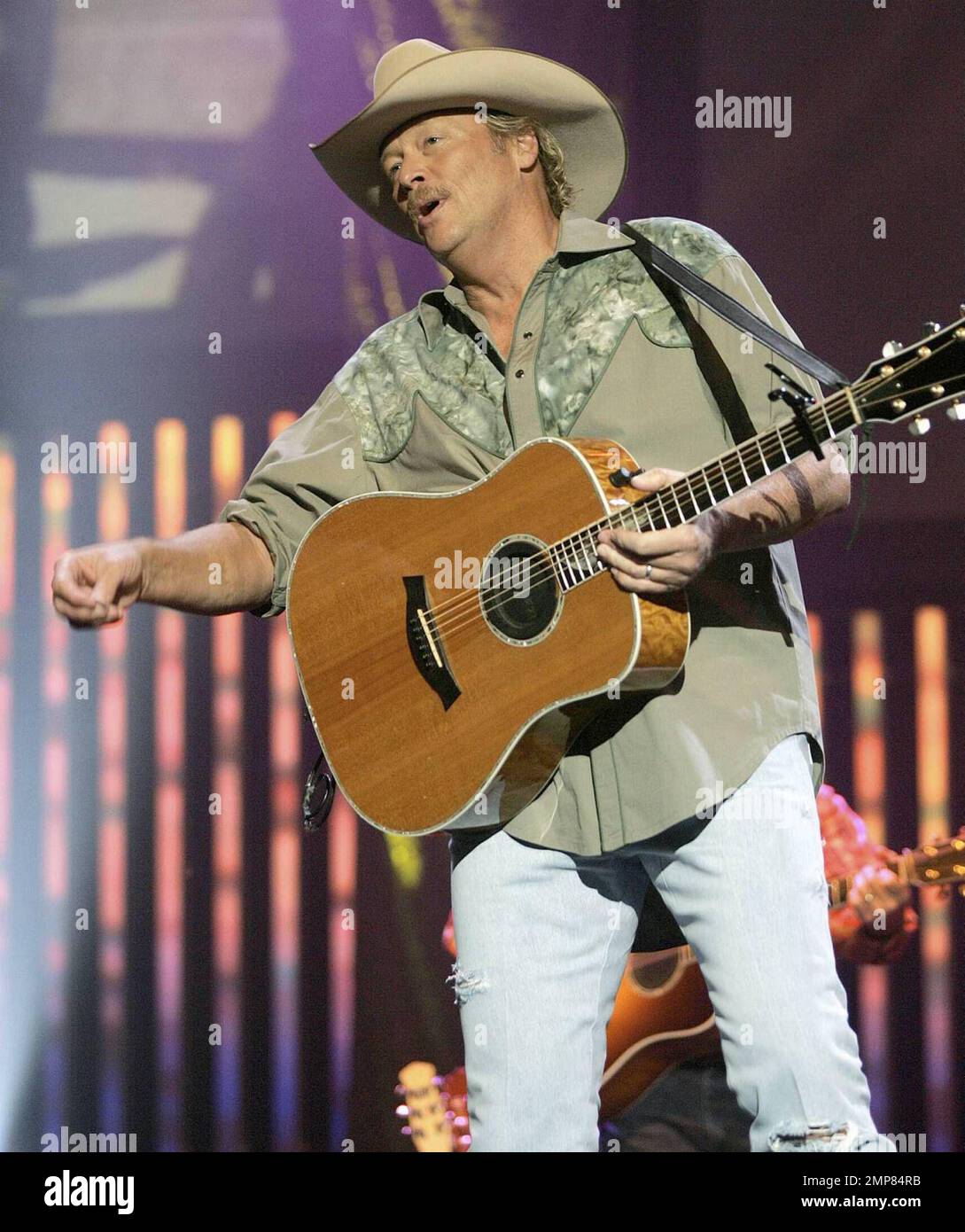 Country music superstar Alan Jackson performs live in concert at ...