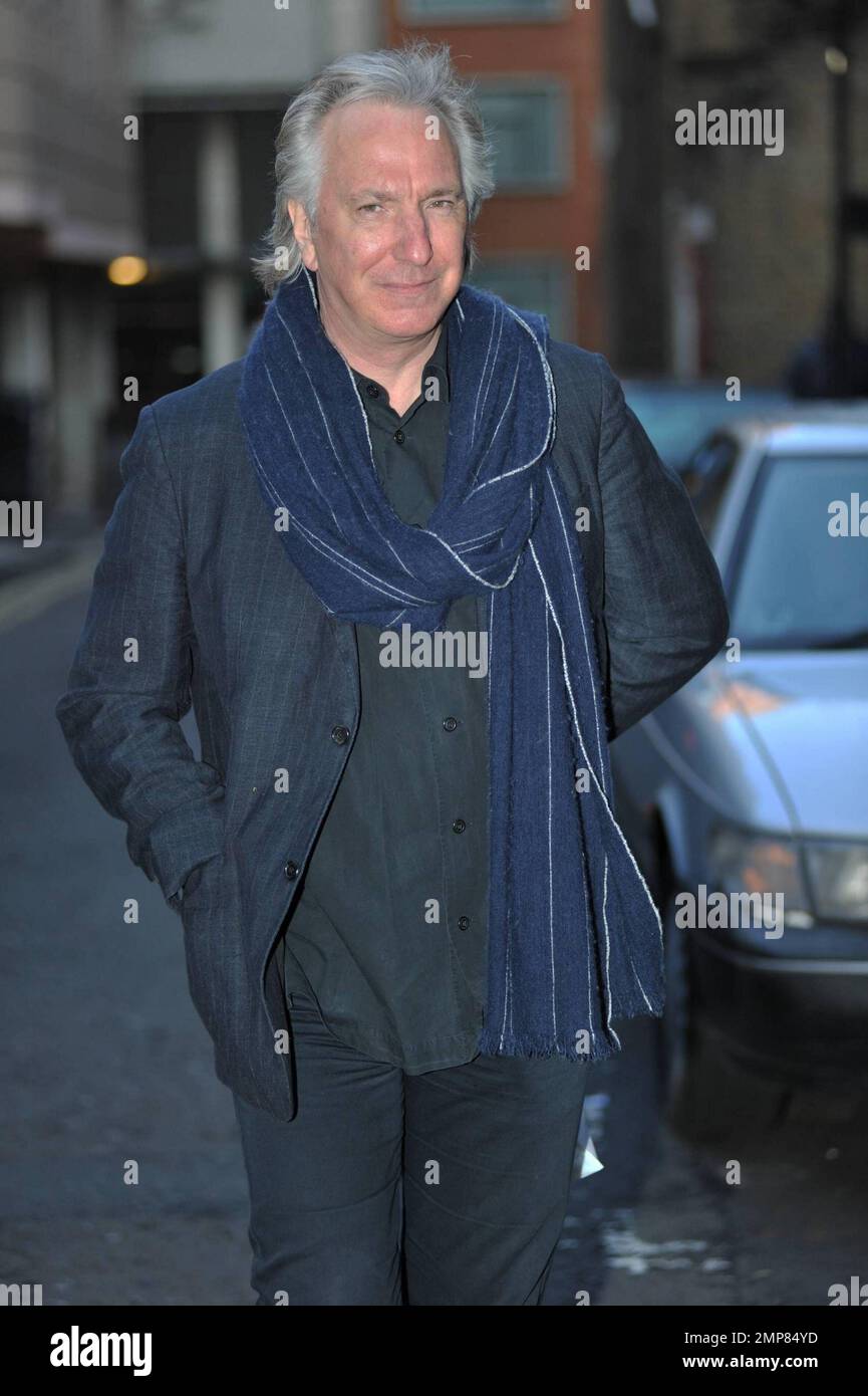 "Harry Potter" star Alan Rickman enjoys a day out and about in London ...