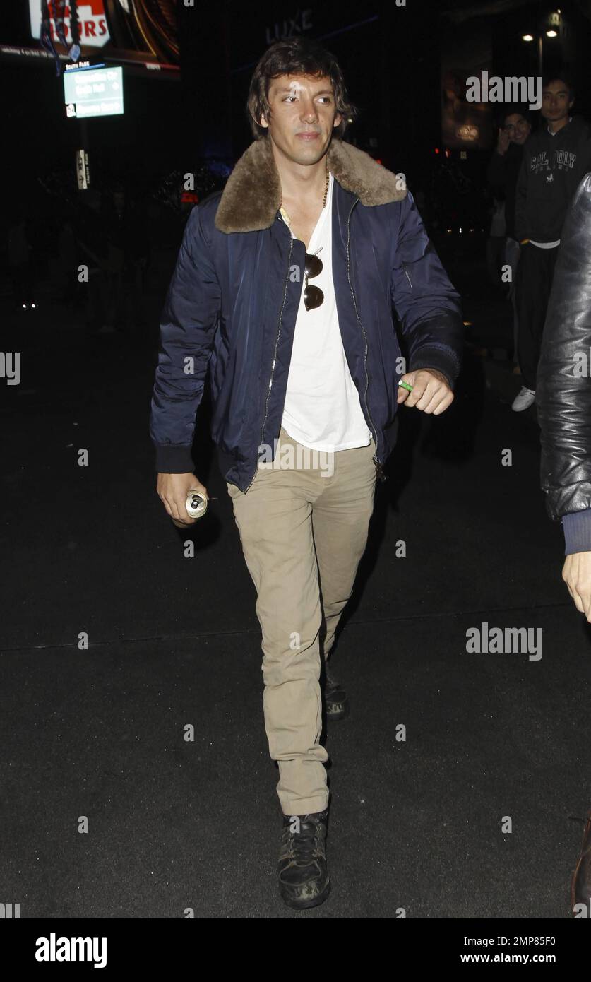 Lukas Haas arrives at the Jay-Z and Kanye West concert at the Staples ...
