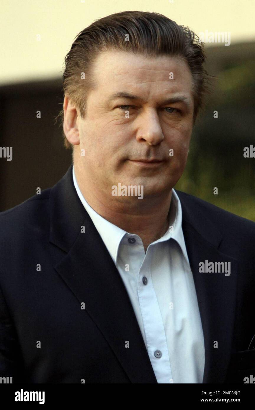 Alec Baldwin receives his star on the Hollywood Walk of Fame surrounded ...