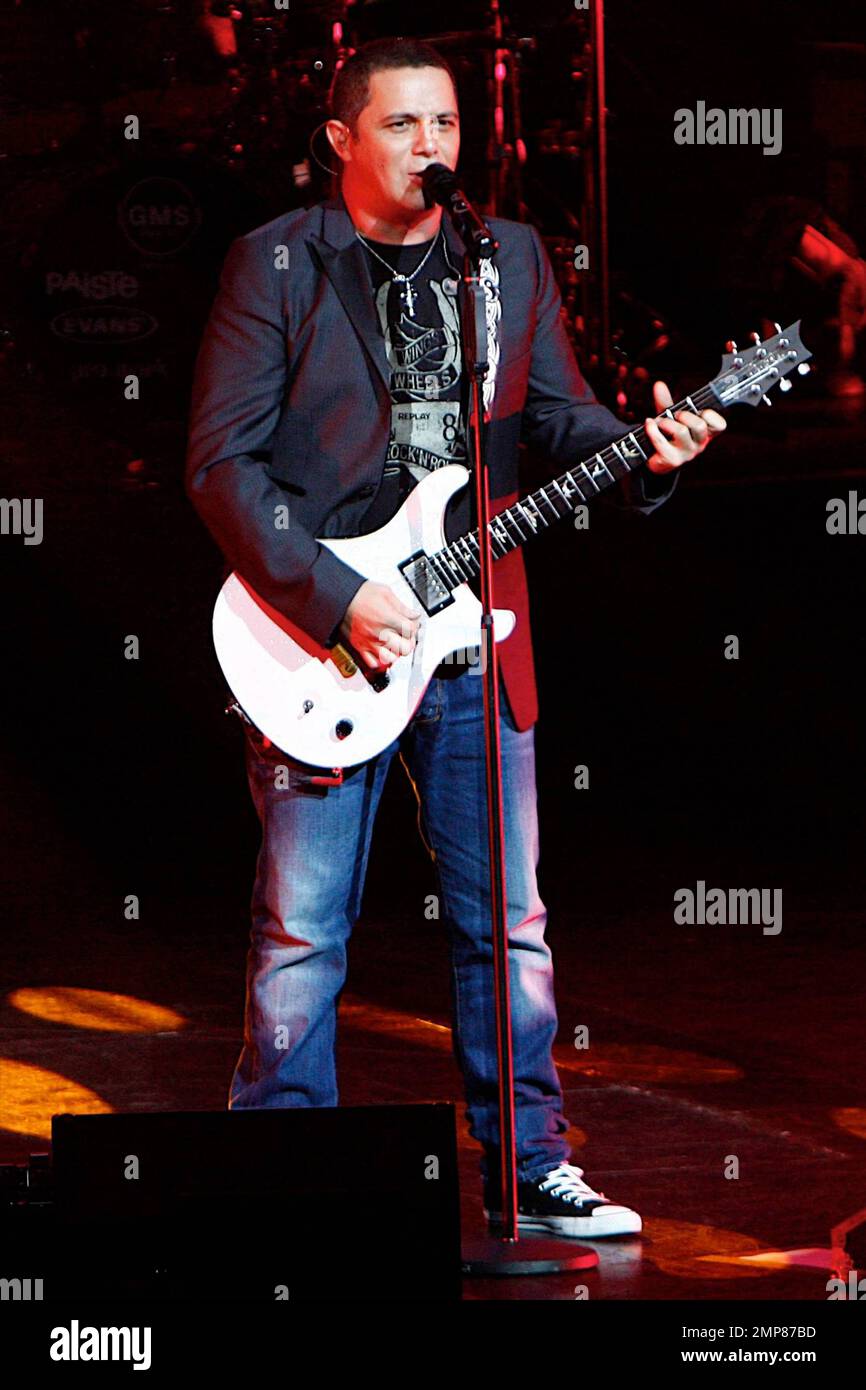 Latin pop singer Alejandro Sanz performs live at The Gibson ...