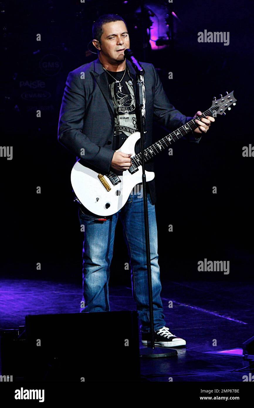 Latin pop singer Alejandro Sanz performs live at The Gibson ...