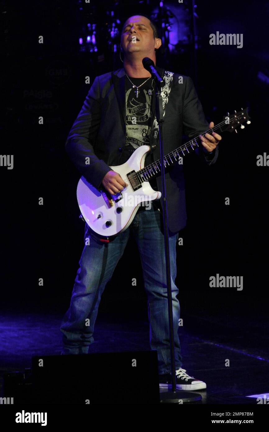 Latin pop singer Alejandro Sanz performs live at The Gibson ...