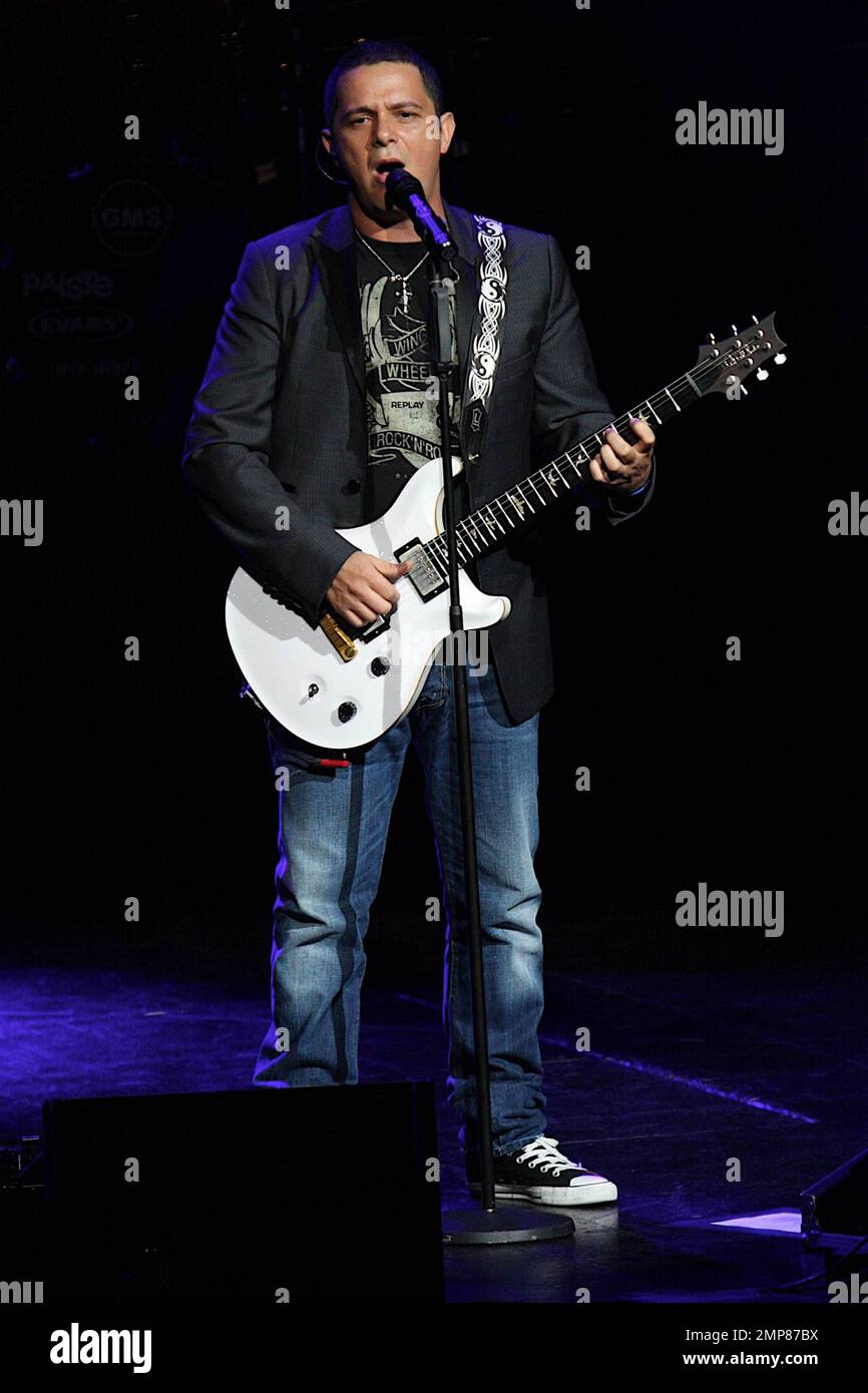 Latin pop singer Alejandro Sanz performs live at The Gibson ...