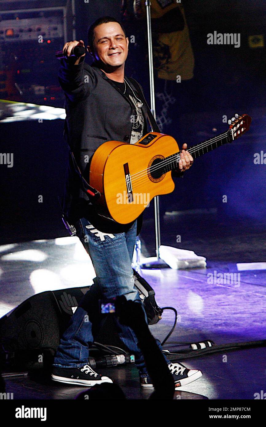 Latin pop singer Alejandro Sanz performs live at The Gibson ...