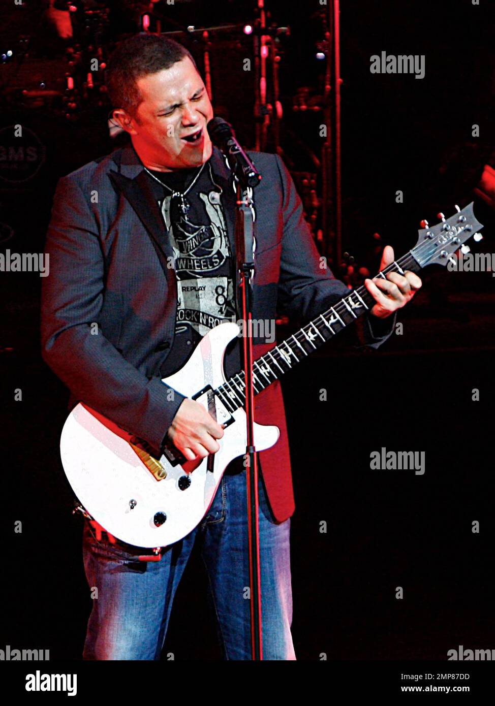 Latin pop singer Alejandro Sanz performs live at The Gibson ...