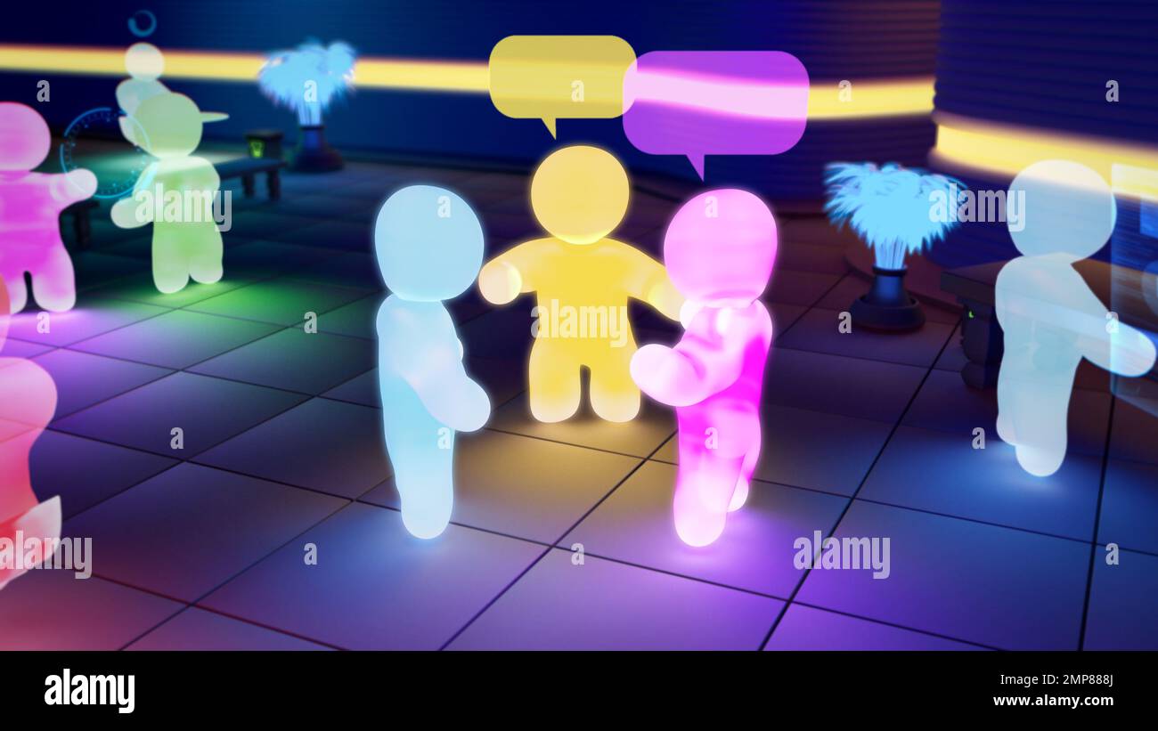 virtual reality avatars conversationing - on-line social activity ...