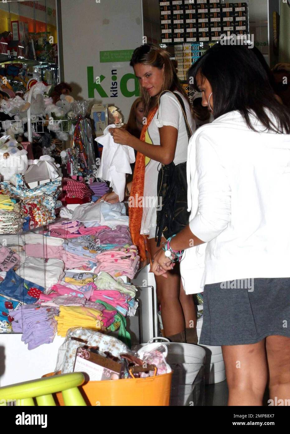 Victoria's Secret model Alessandra Ambrosia shopped Kitsons on Robertson Blvd. this afternoon ...