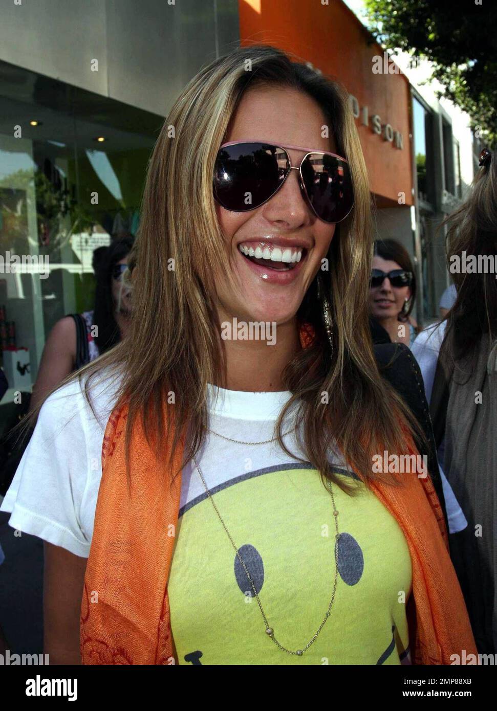 Victoria's Secret model Alessandra Ambrosia shopped Kitsons on Robertson Blvd. this afternoon ...