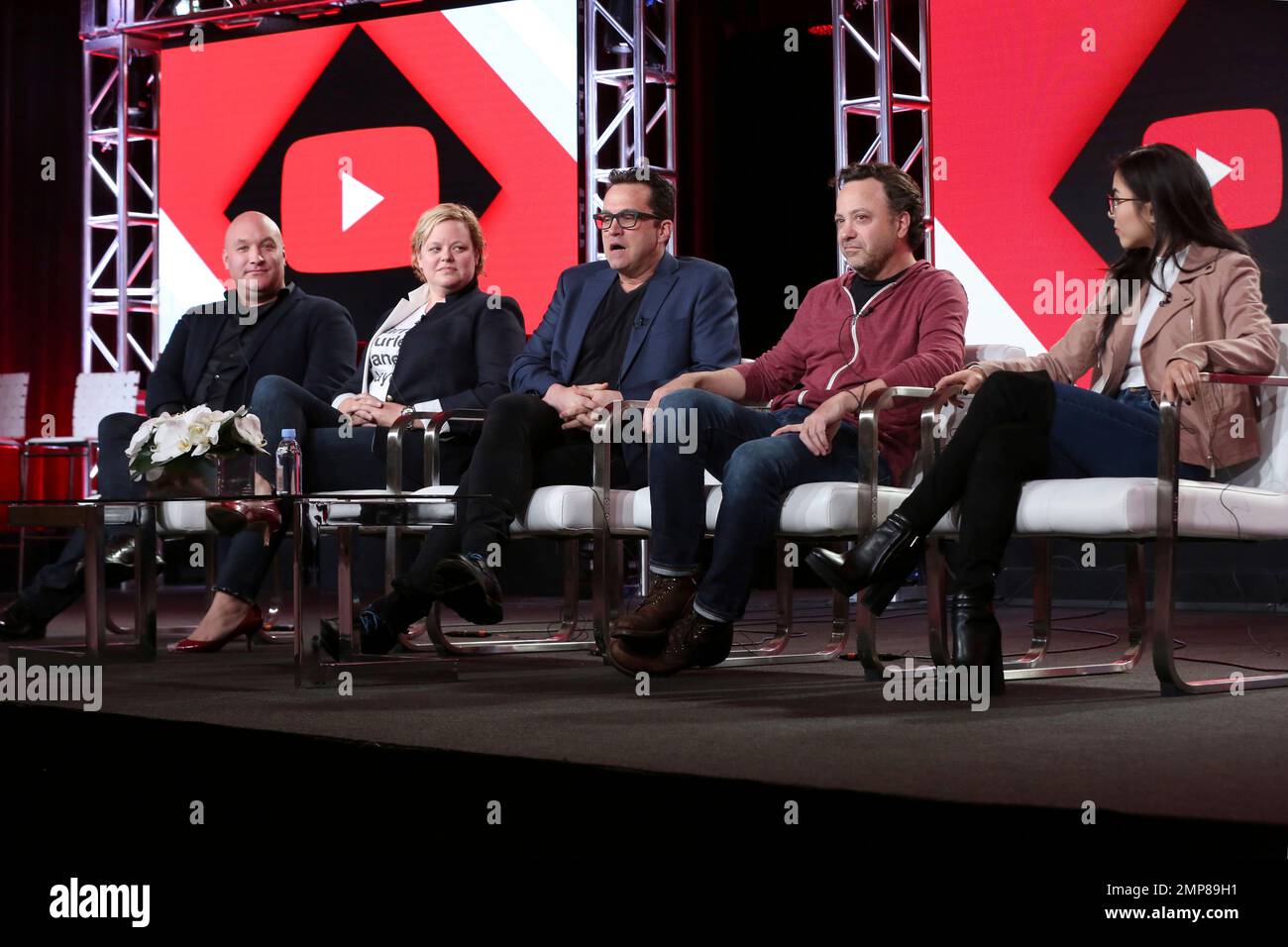 Nick Pepper, from left, Jen Chambers, Jason Ubaldi, Blair Singer, Anna ...