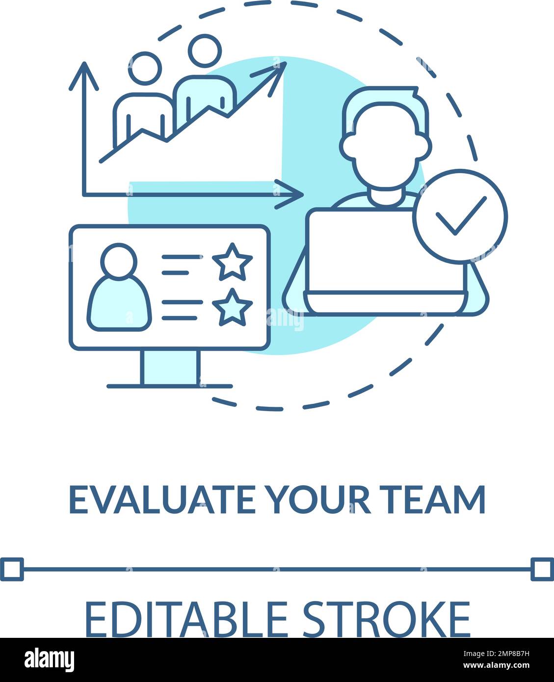 Evaluate image Stock Vector Images - Alamy