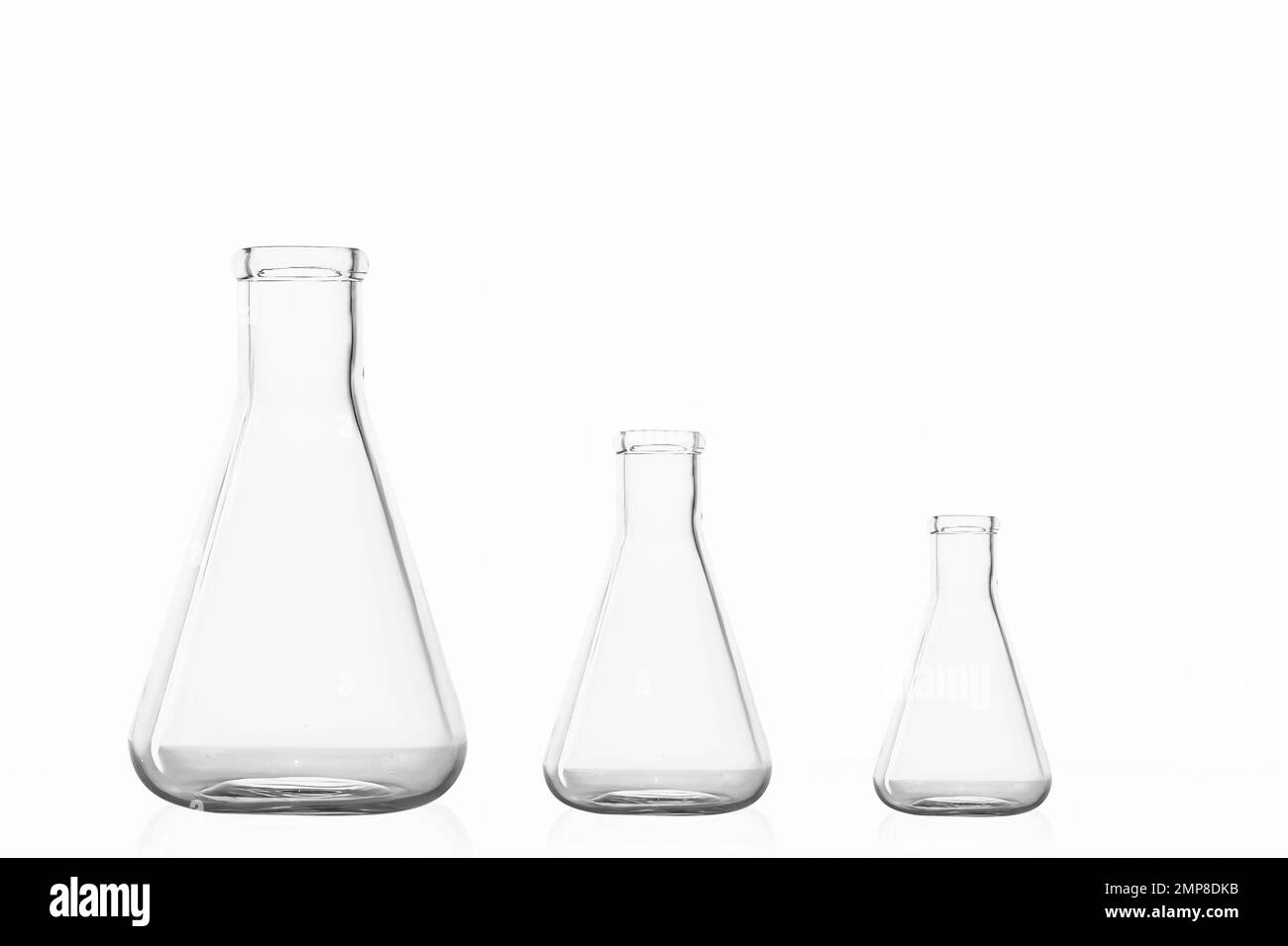 laboratory flasks, glass jars, laboratory, white background Stock Photo ...