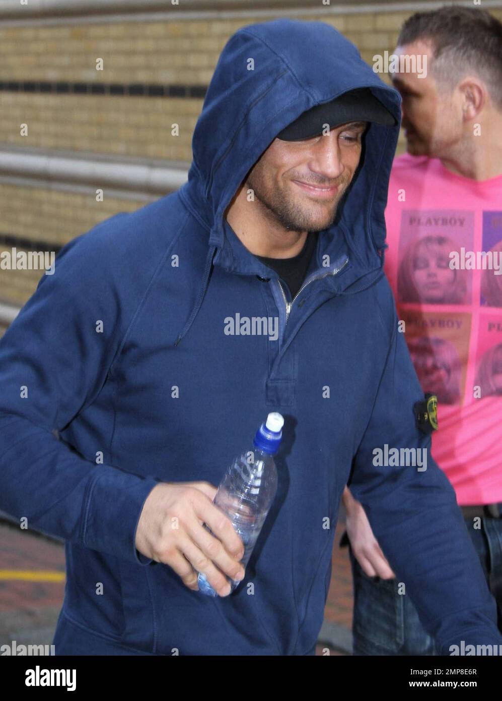 EXCLUSIVE!! Fighter Alex Reid arrives with friends at the National ...