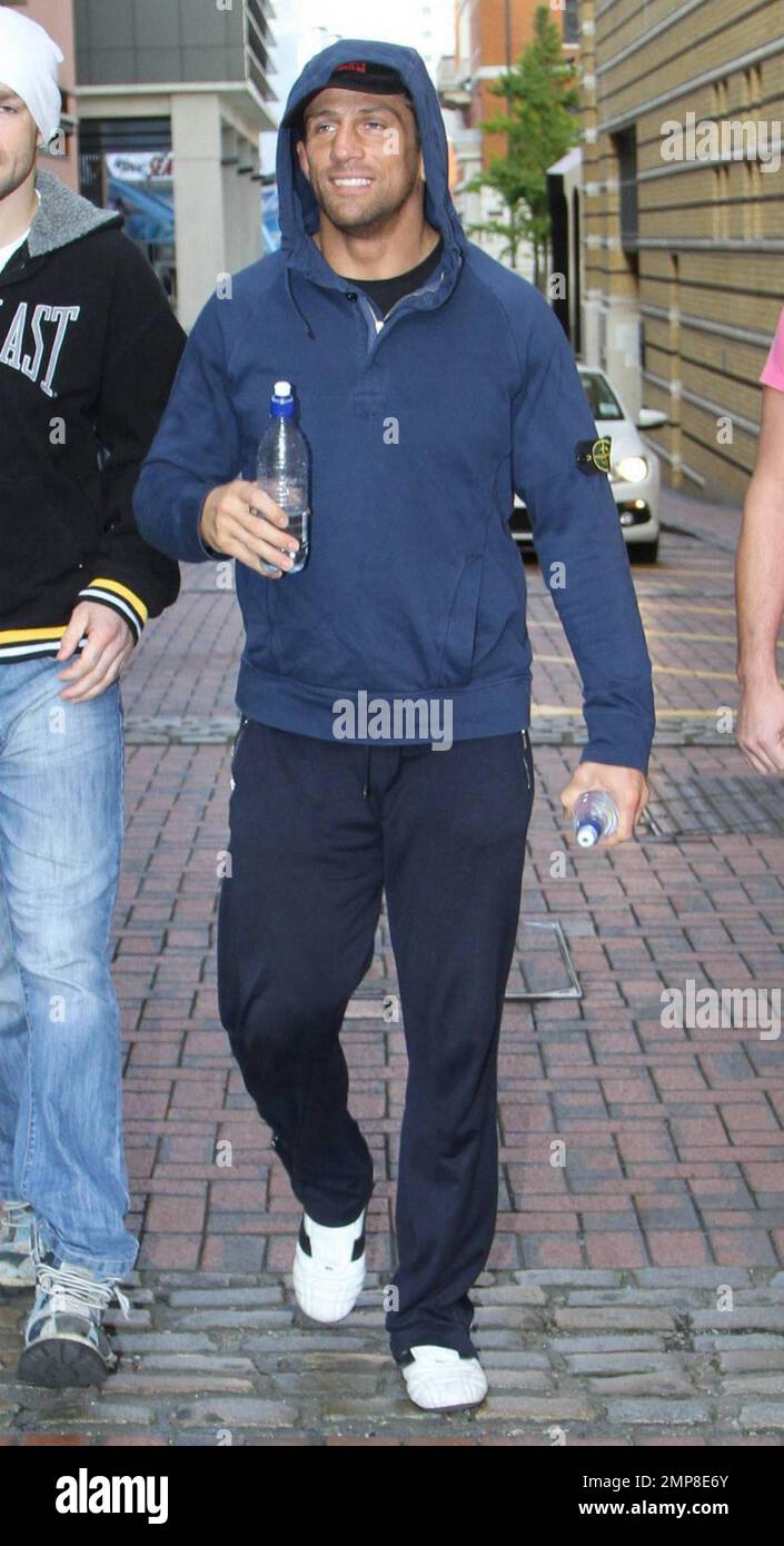 EXCLUSIVE!! Fighter Alex Reid arrives with friends at the National ...