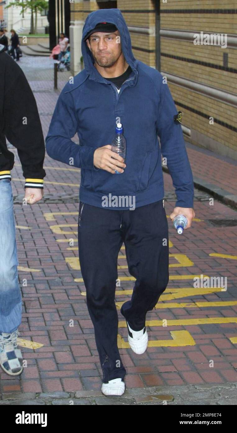 EXCLUSIVE!! Fighter Alex Reid arrives with friends at the National ...