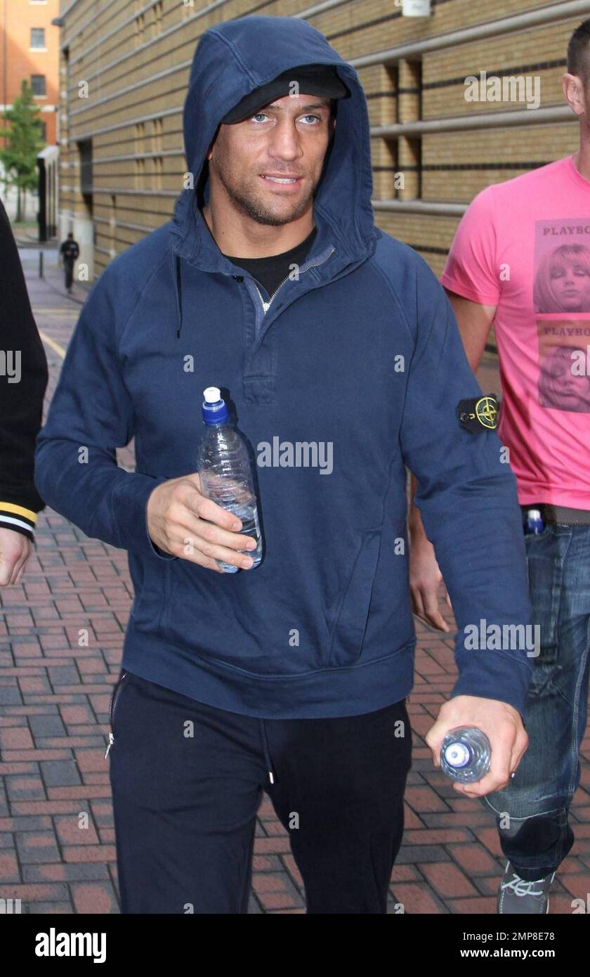 EXCLUSIVE!! Fighter Alex Reid arrives with friends at the National ...