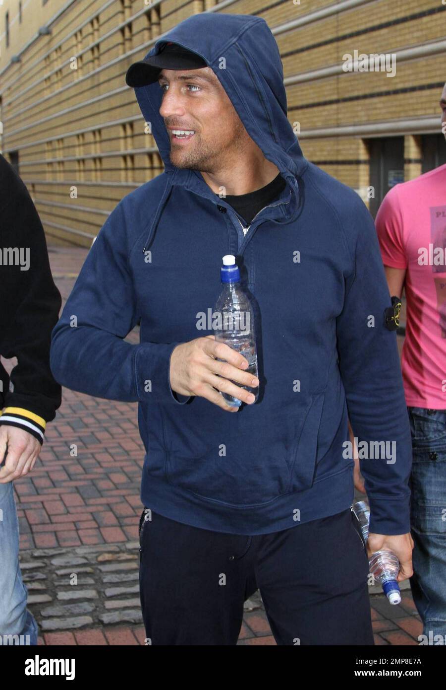 EXCLUSIVE!! Fighter Alex Reid arrives with friends at the National ...