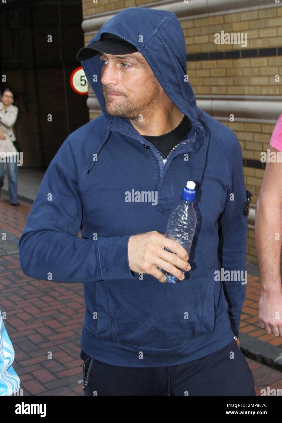 EXCLUSIVE!! Fighter Alex Reid arrives with friends at the National ...