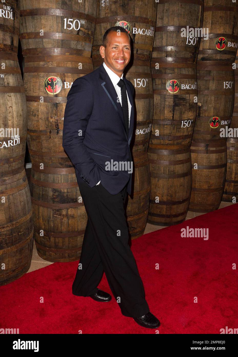 New York Yankees baseball player Alex Rodriguez attends the Bacardi ...