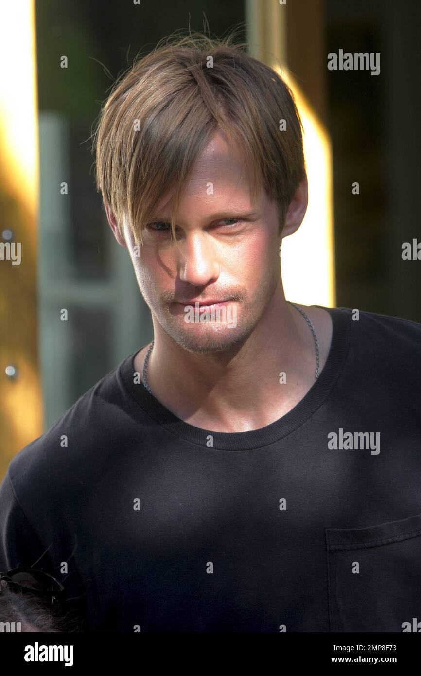 Swedish actor and star of "True Blood," Alexander Skarsgard films ...