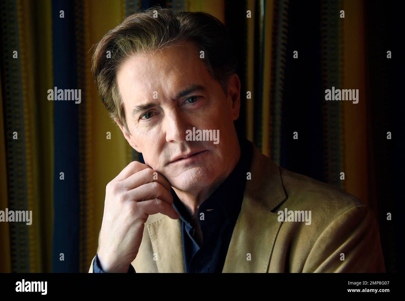 Kyle MacLachlan, a cast member in the IFC series "Portlandia," poses ...