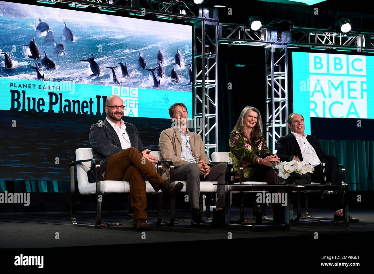 IMAGE DISTRIBUTED FOR BBC AMERICA - From left, James Honeyborne, Mark ...