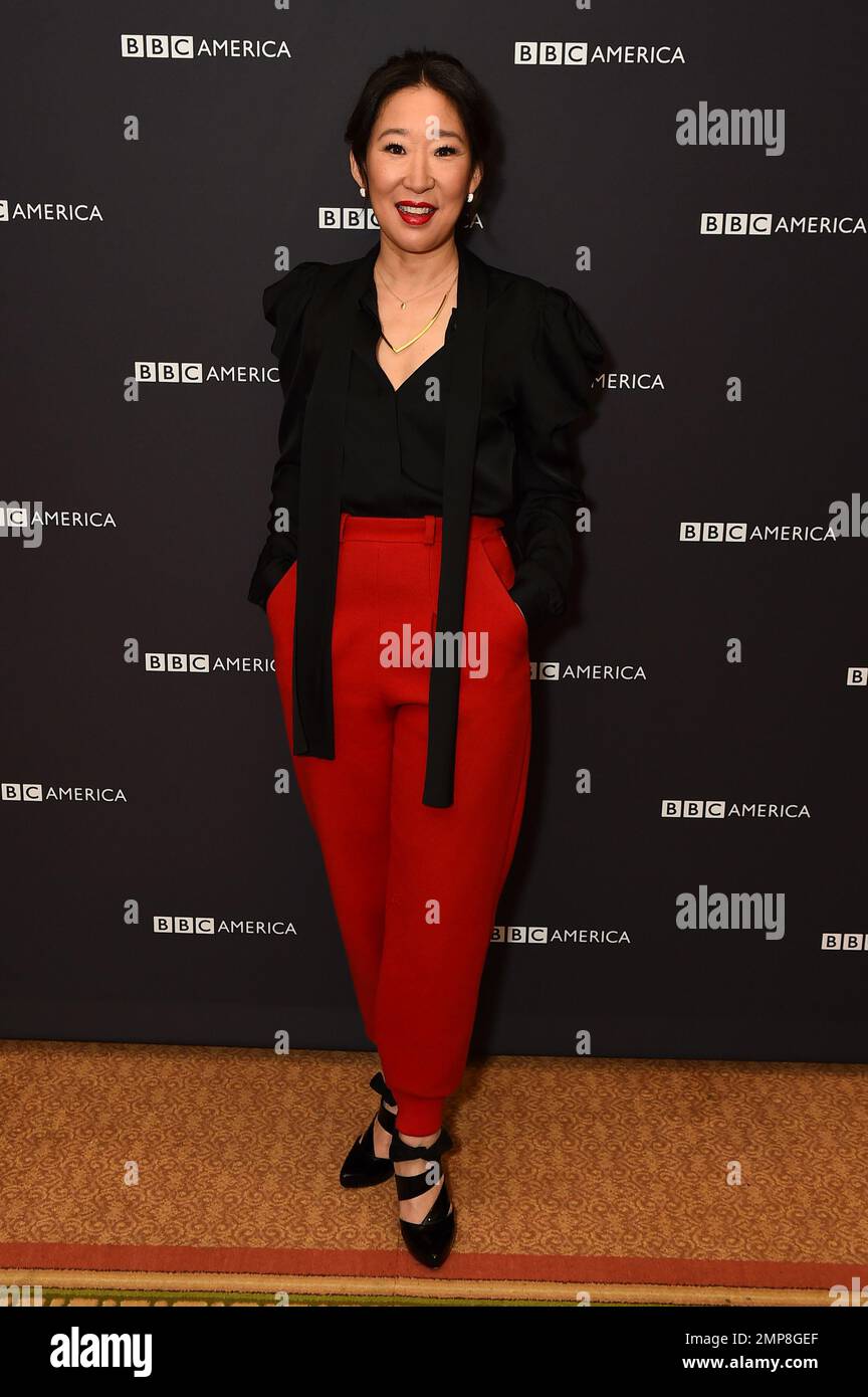IMAGE DISTRIBUTED FOR BBC AMERICA - Sandra Oh poses at the BBC America ...