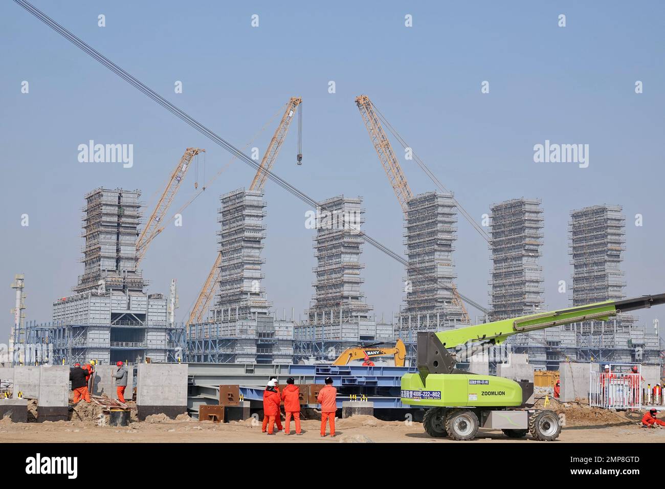 YANTAI, CHINA - JANUARY 31, 2023 - The Yulong Island Refinery and ...