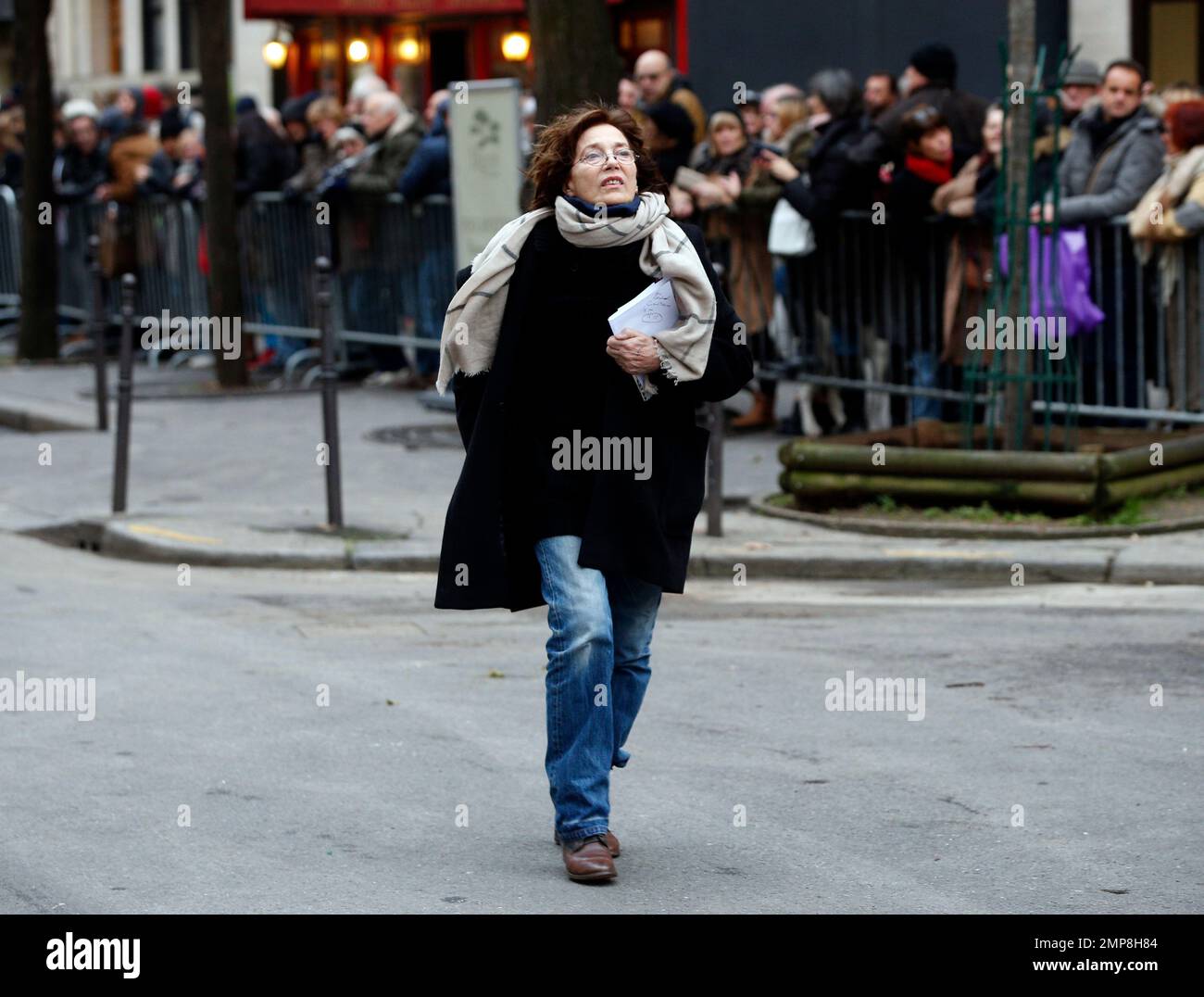 British singer Jane Birkin arrives at the Montmartre cemetery for ...