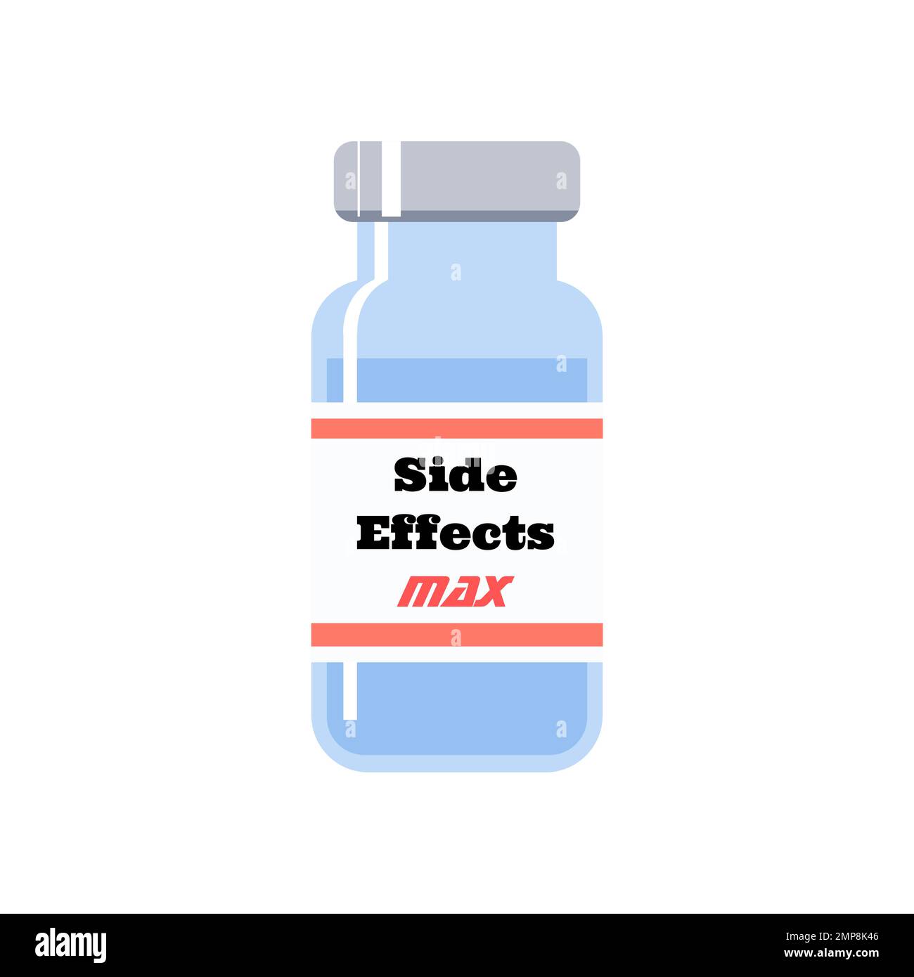 Side effects max generic drug label. Medicine treatment concept. Side ...