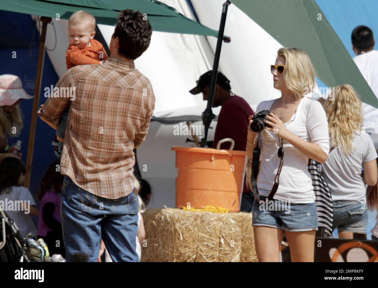 Actress Ali Larter, husband Hayes MacArthur and son Theodore Hayes get ...