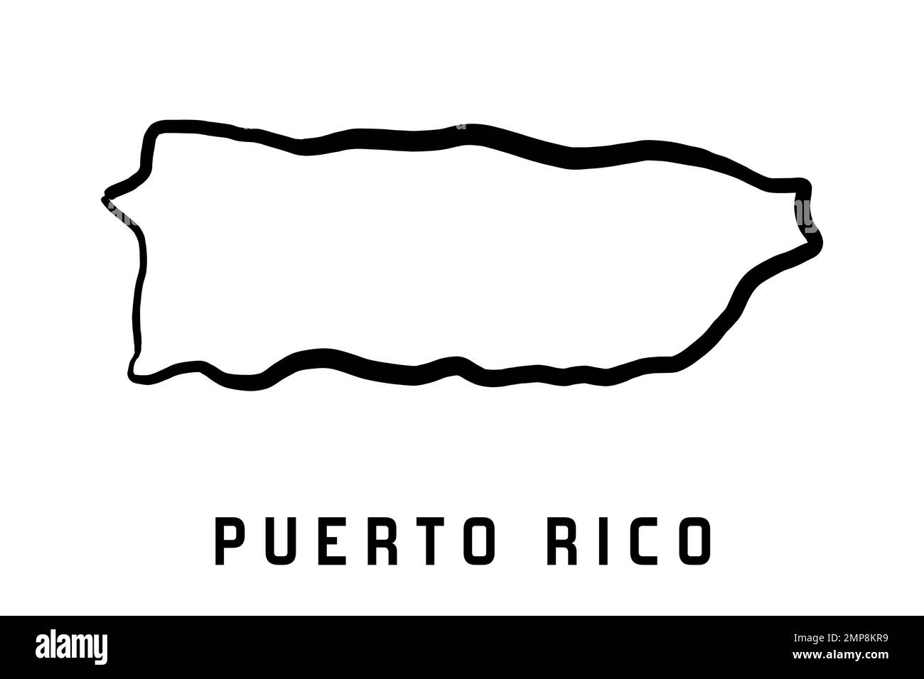 Puerto Rico Island Outline Puerto Rico Island Outline