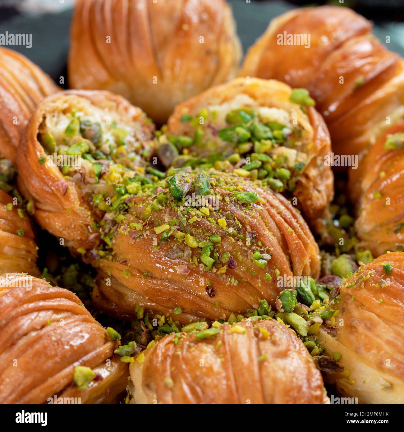 Arabian Turkish sweets baklava desserts Stock Photo - Alamy