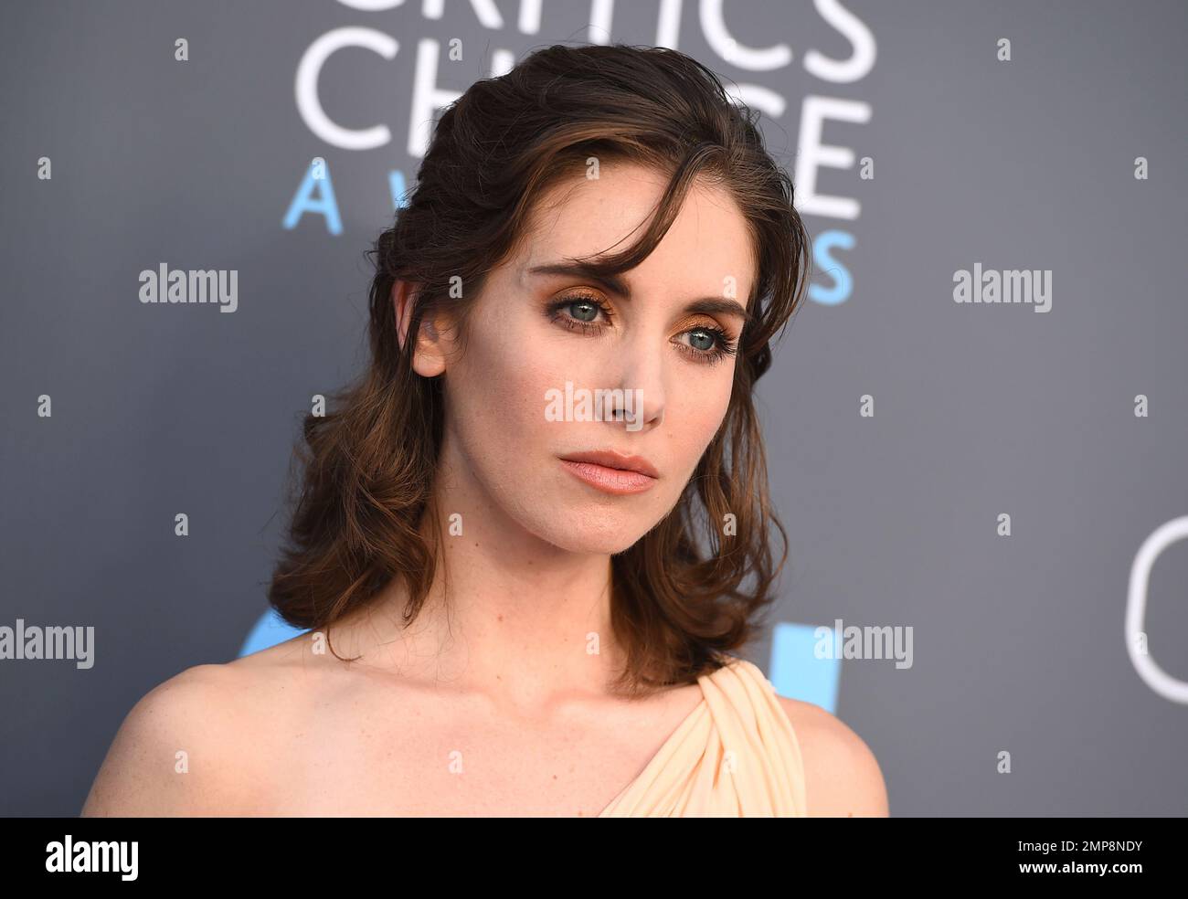 Alison Brie arrives at the 23rd annual Critics' Choice Awards at the ...
