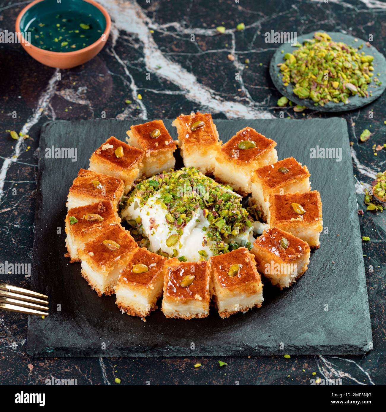 Arabian Turkish sweets baklava desserts Stock Photo - Alamy