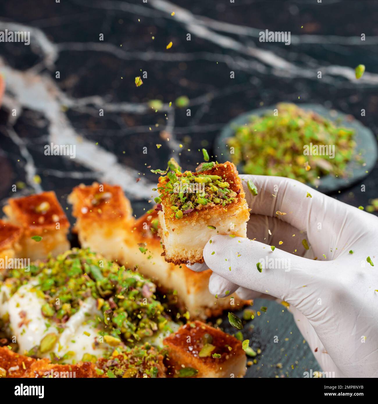 Arabian Turkish sweets baklava desserts Stock Photo - Alamy