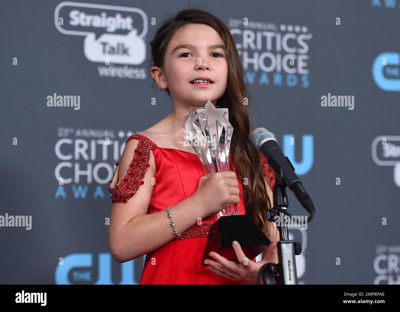 Brooklyn Prince, winner of the award for best young actor/actress for ...