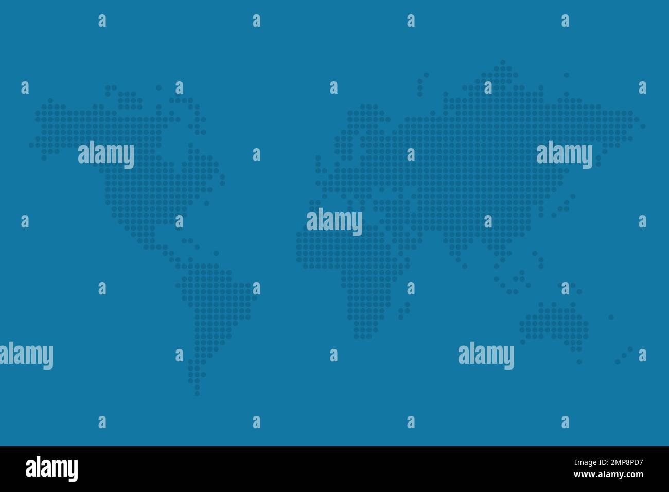World map dotted style. Simple flat design isolated vector world map ...