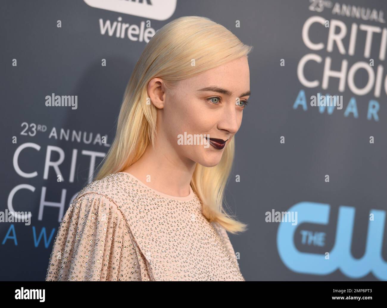 Saoirse Ronan arrives at the 23rd annual Critics' Choice Awards at the ...