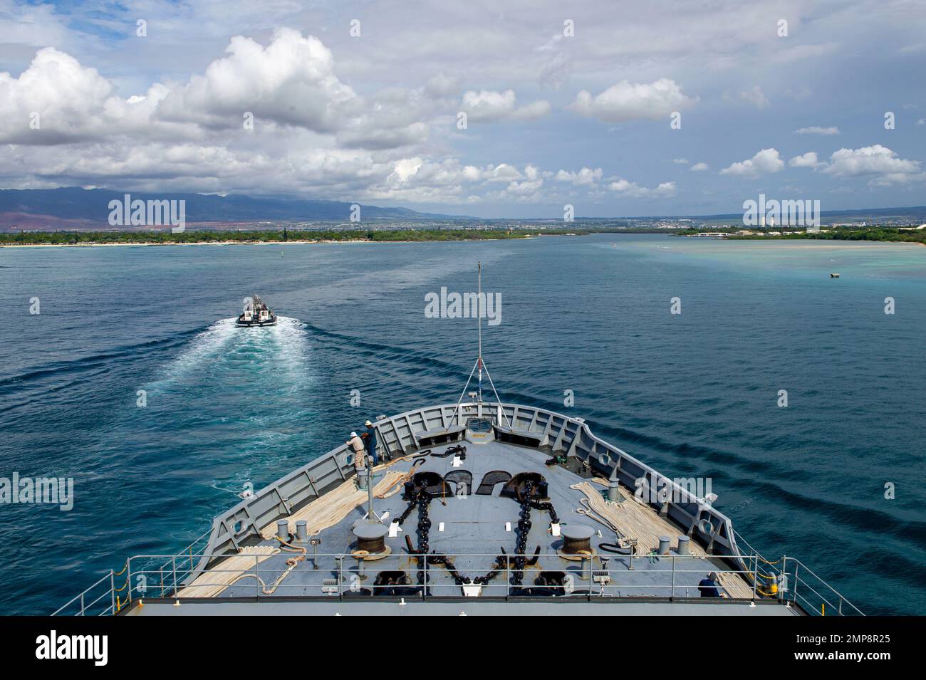 HONOLULU (Oct. 11, 2022) – The Emory S. Land-class submarine tender USS ...