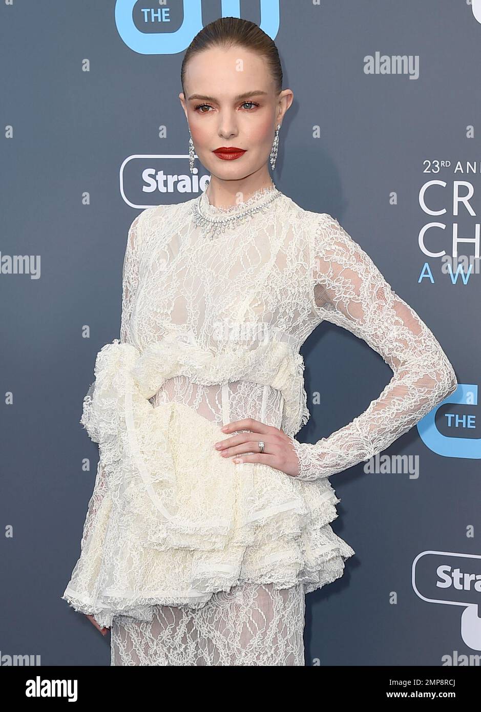 Kate Bosworth arrives at the 23rd annual Critics' Choice Awards at the ...