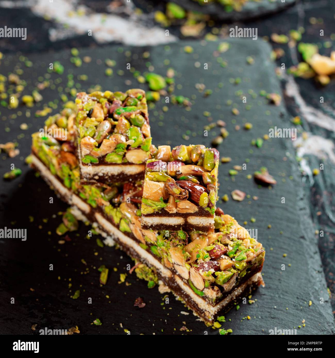 Arabian Turkish sweets baklava desserts Stock Photo - Alamy