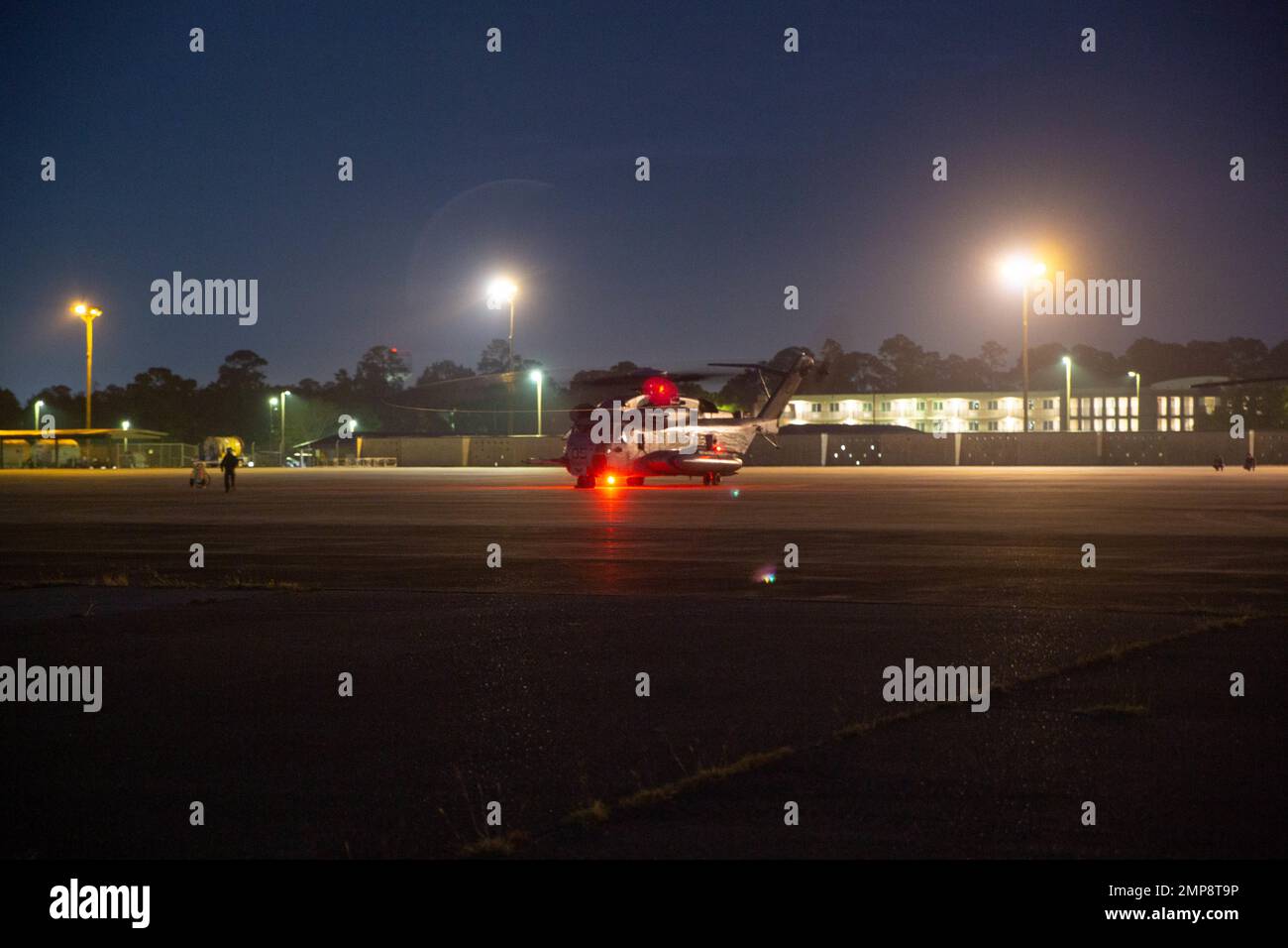U.S. Marines with Marine Heavy Helicopter Squadron (HMH) 464 prepare ...