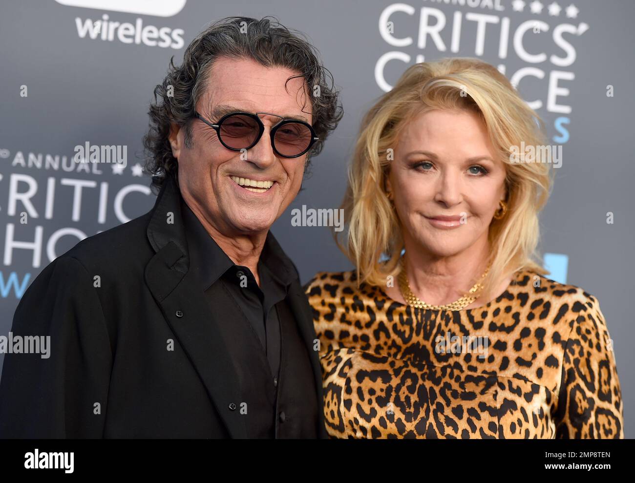 Ian McShane, left, and Gwen Humble arrive at the 23rd annual Critics ...