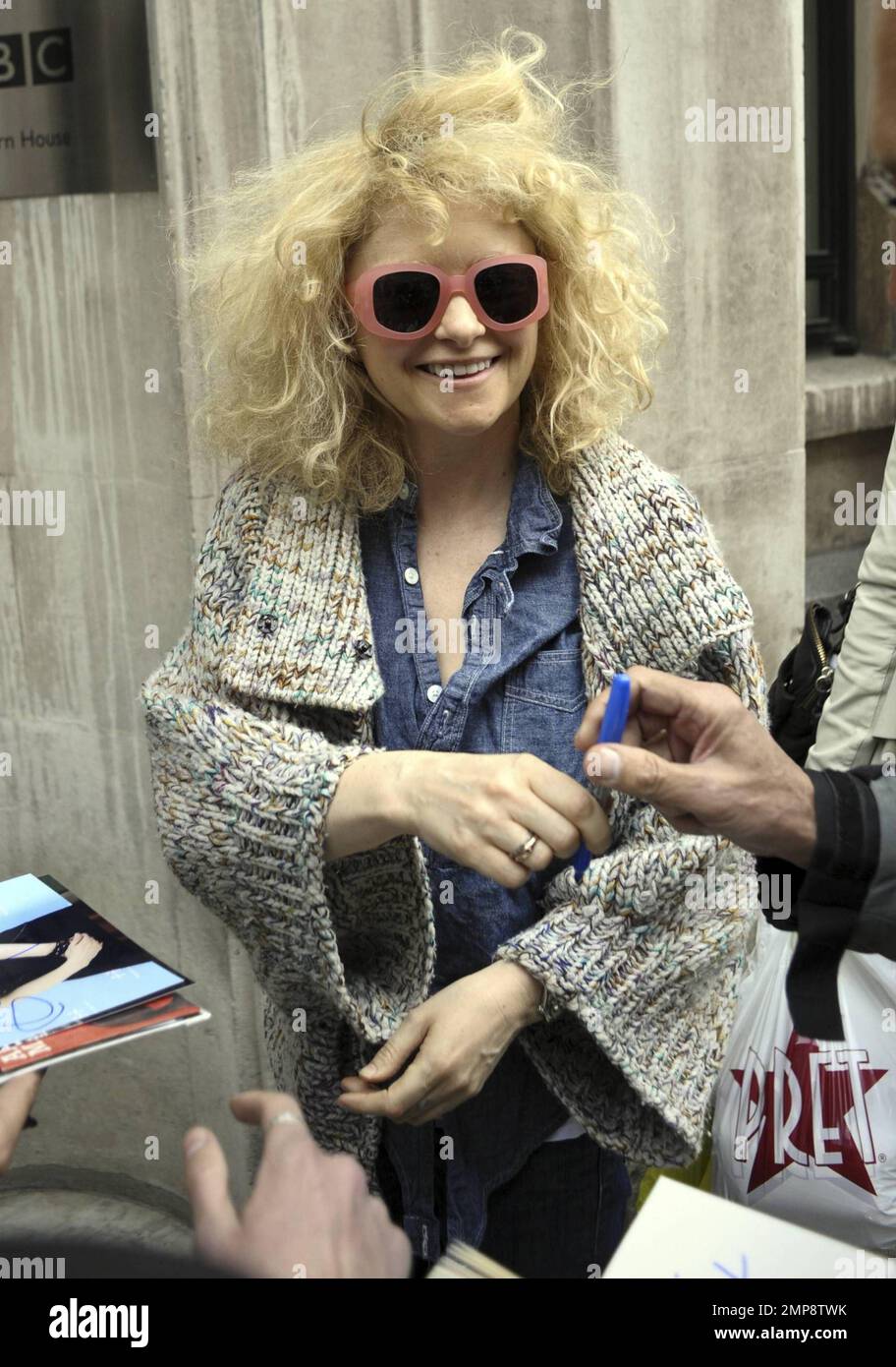 English singer/songwriter Alison Goldfrapp pays a visit to the BBC in ...